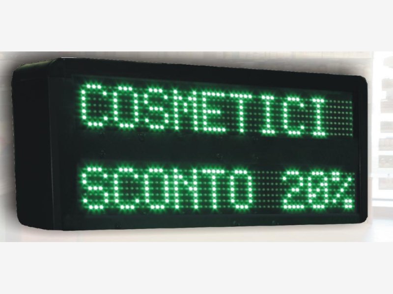DISPLAY LUMINOSO A LED A 2 RIGHE MOD. SVAR5.2/2